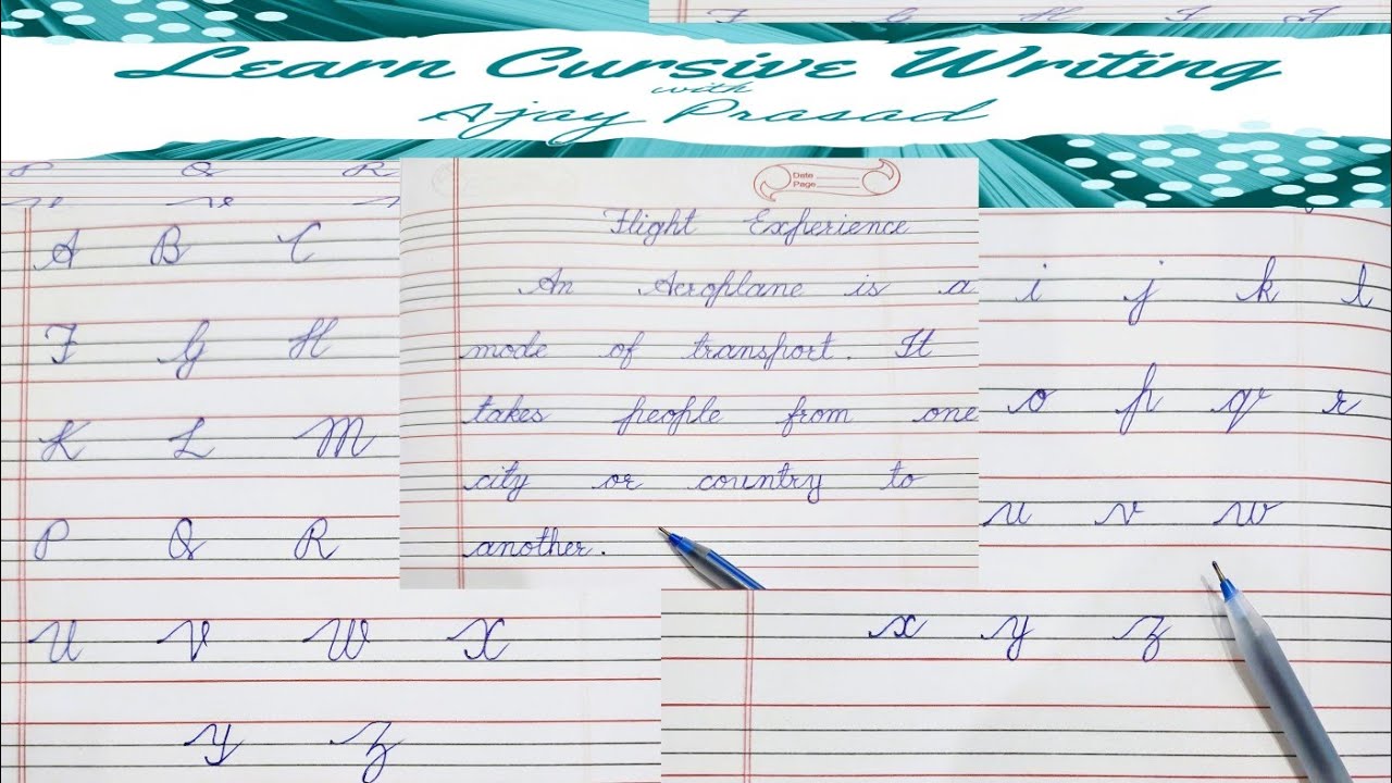 How to write Capital D in Cursive writing ABCD Alphabets in Cursive ...