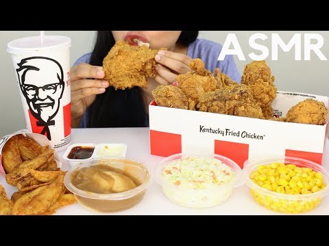 Asmr KFC Fried Chicken and Coleslaw EXTREME CRUNCHY EATING SOUNDS - Hungry Cakes
