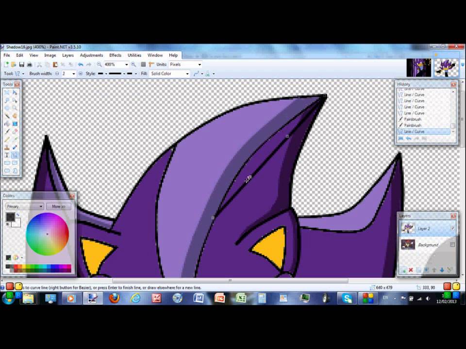 Palkia792 creating 'nitro the hedgehog' (Requested/speed drawing) - YouTube