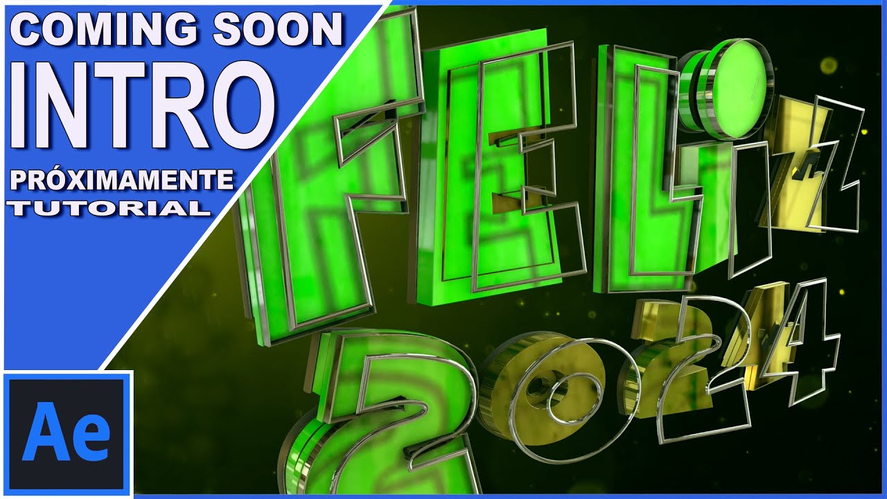 Texto Transformers FELIZ 2024 INTRO Element 3D - YouTube