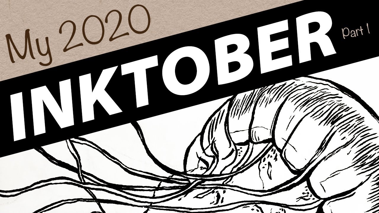 Halfway Through Inktober 2020! | Drawing with Ink Brush Pen & Some ...