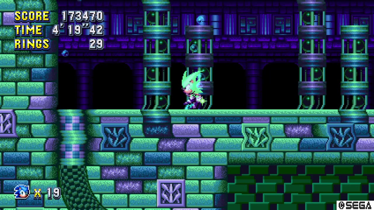 Sonic Mania Super Sonic drowning - YouTube