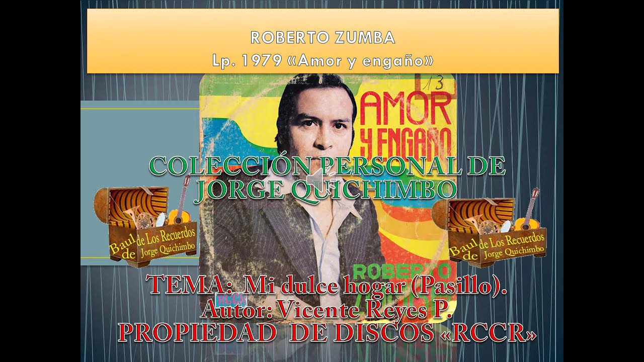 ROBERTO ZUMBA - MI DULCE HOGAR (Pasillo) Lp - 1979 - YouTube