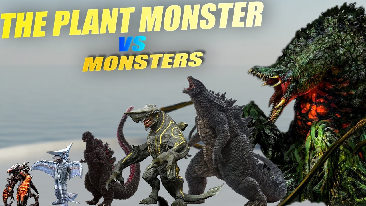 Biollante vs Giant and Sea Monsters | 3D Monster Size Comparison - YouTube