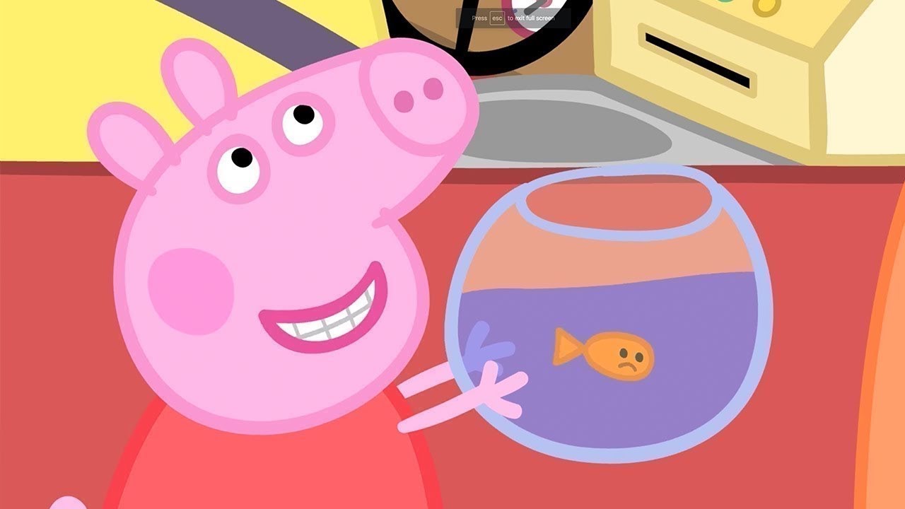 Peppa Pig Reversed Episode (Goldie the Fish) - YouTube