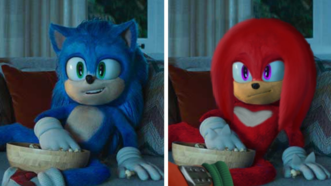 SONIC Movie 2 OLD Design VS NEW Design (KNUCKLES VS SONIC 3) - YouTube