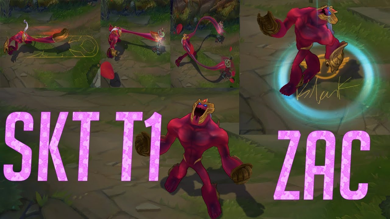 Zac SKT T1 NUEVA SKIN Exclusiva PBE League of Legends - YouTube