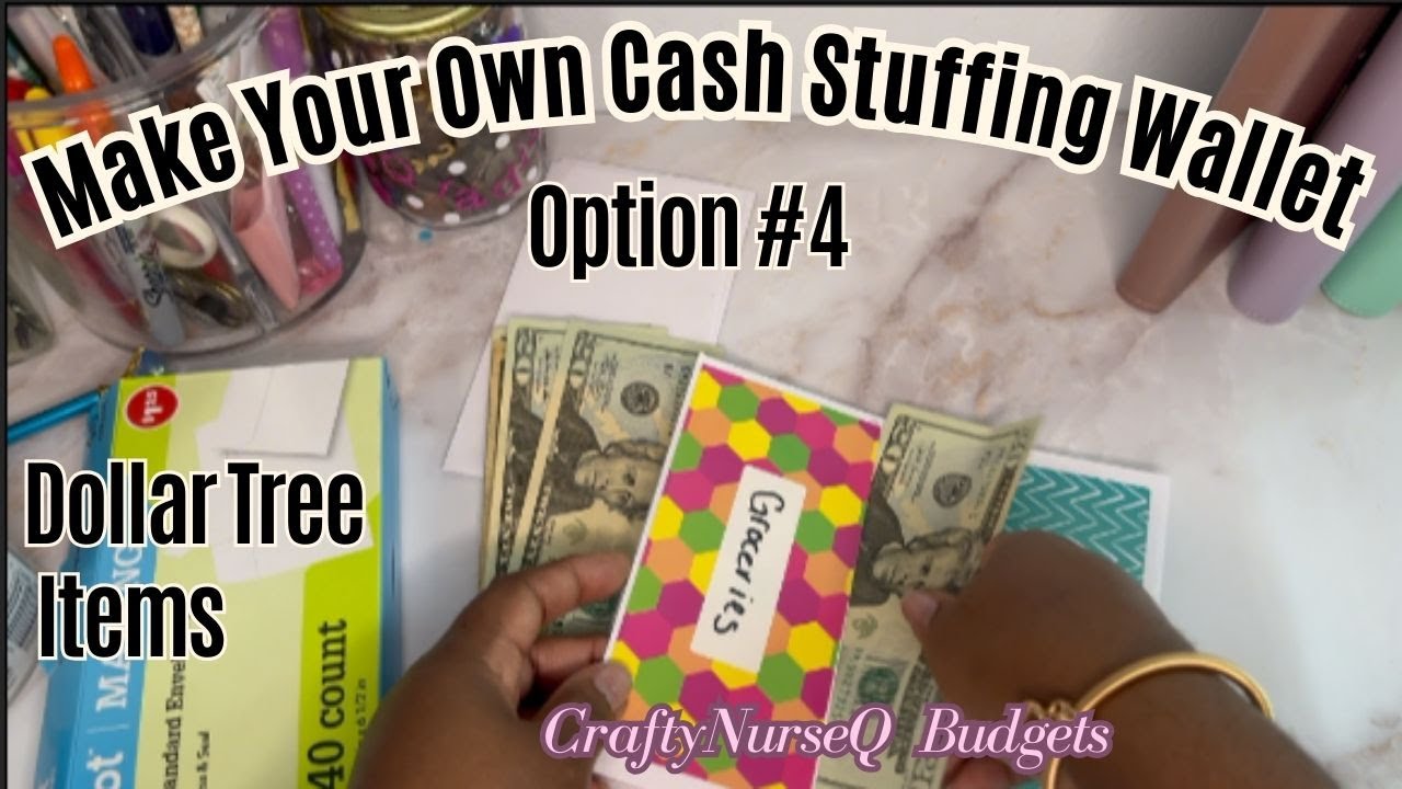 DIY Cash Envelope System Wallet from Dollar Tree Supplies $2.50 ...