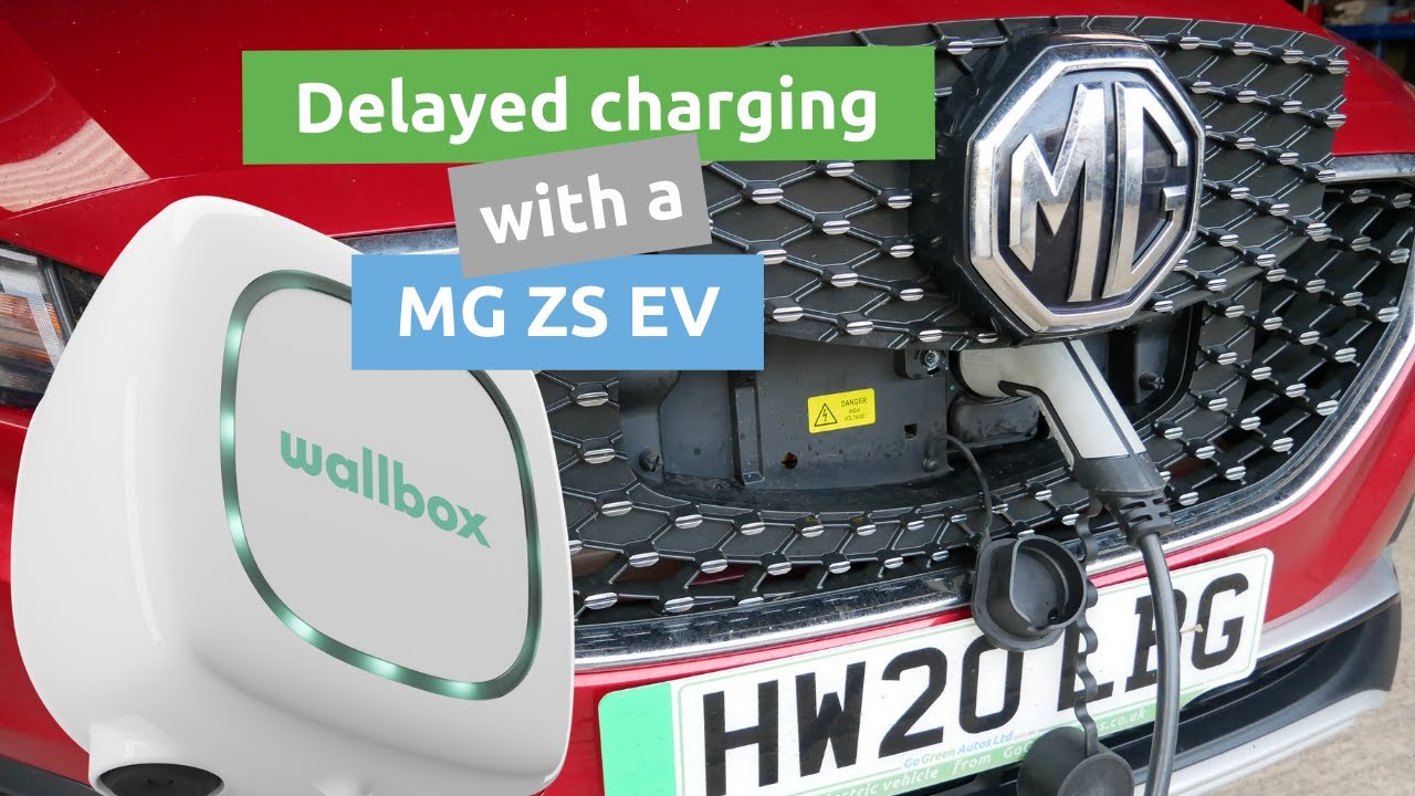 Delayed charging on a MG ZS EV using a Wallbox Pulsar Plus charger ...