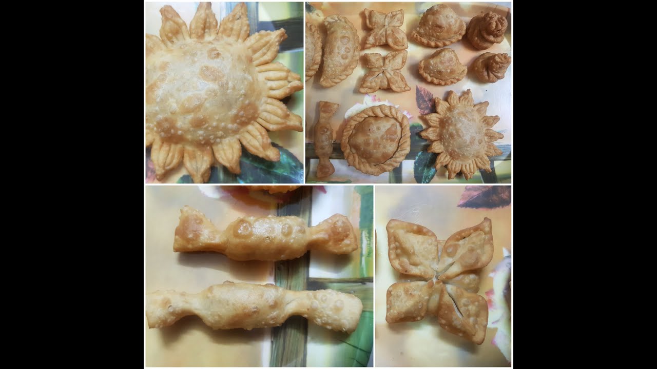 Different shapes of Puri / Karanji / Gujiya || Cooking with Nawazish ...