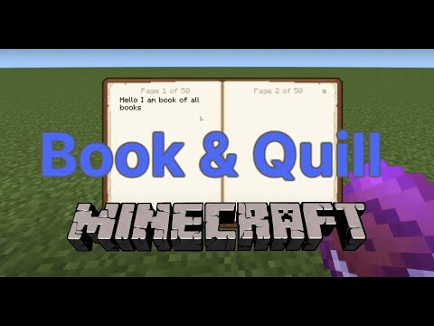 Minecraft: Book & Quill - YouTube