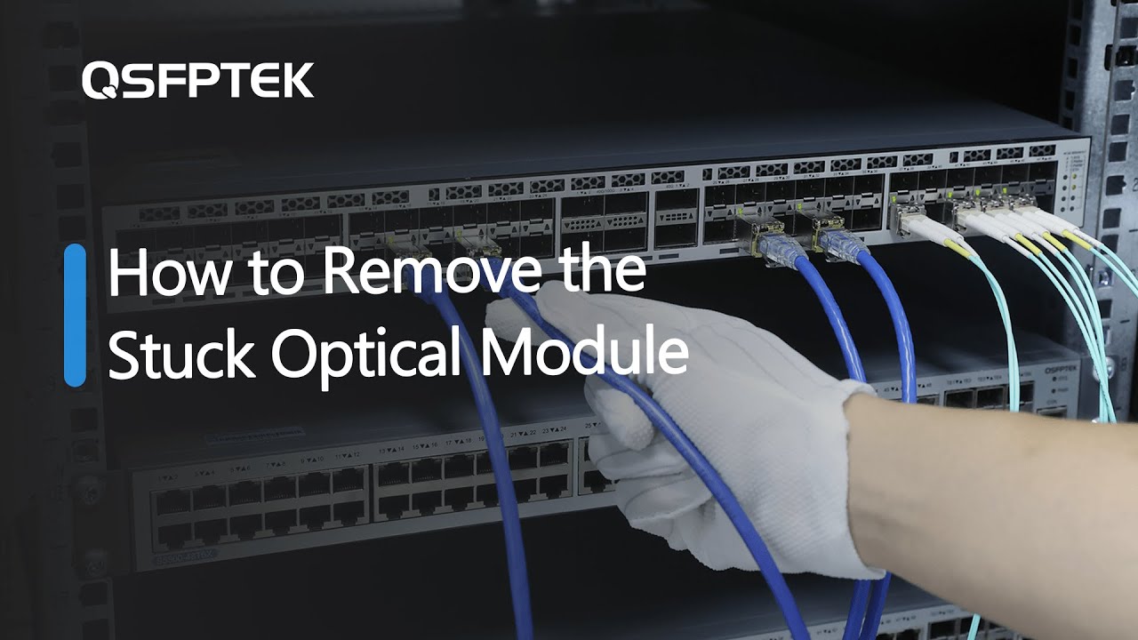 How to Remove the Stuck Optical Module？ - YouTube