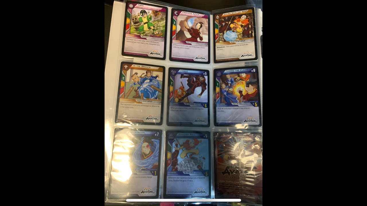 ALL 8 AVATAR THE LAST AIRBENDER BURGER KING ABK PROMO CARDS - YouTube