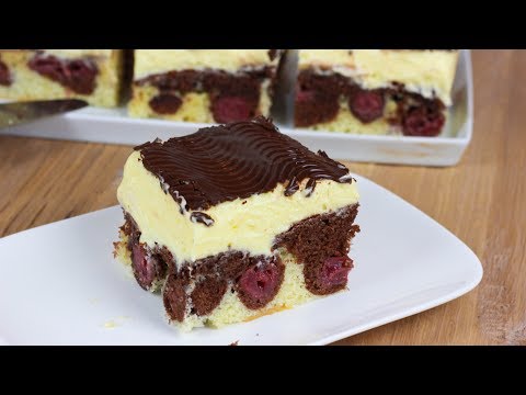 Saftige Donauwellen mit Vanillecreme - Donauwelle Rezept