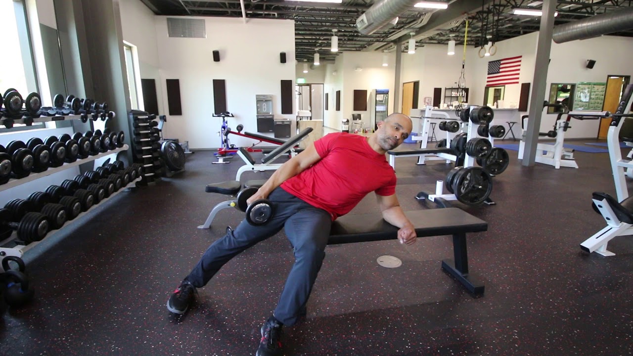 Side-lying DB Lateral Raise, Incline - YouTube