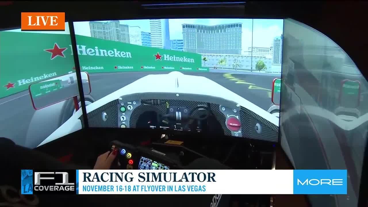 F1 racing simulator available at Las Vegas attraction. - YouTube