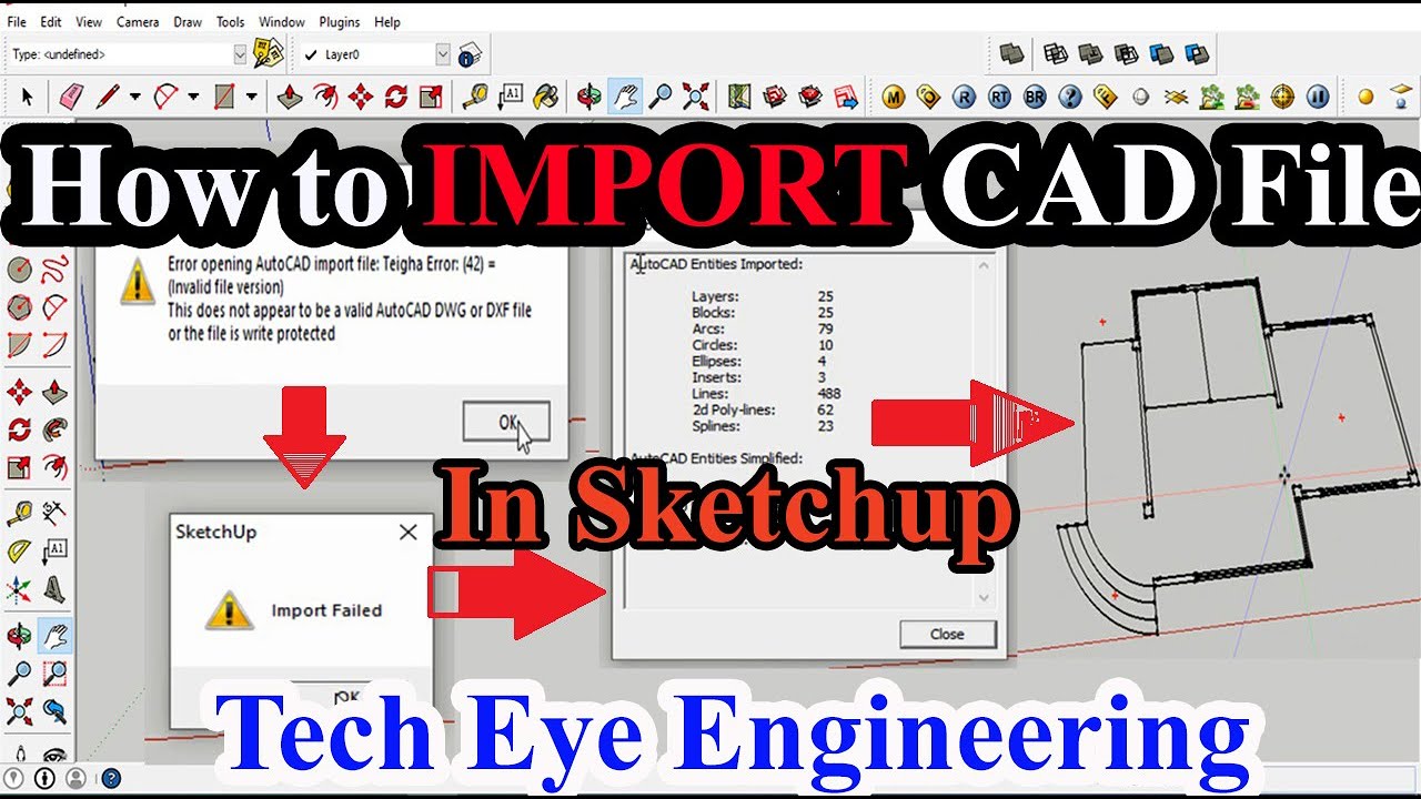 How To Import AutoCAD File In Sketchup Teigha Error 42 Sketchup YouTube how-to-import-autocad-file-in-sketchup-teigha-error-42-sketchup-youtube