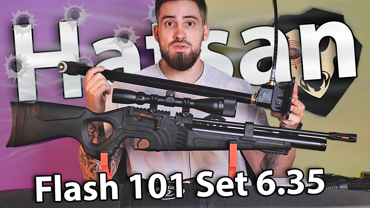 КОМПЛЕКТ МЕЧТЫ! PCP Hatsan Flash 101 Set 6.35 мм (3 Дж) видео обзор - YouTube