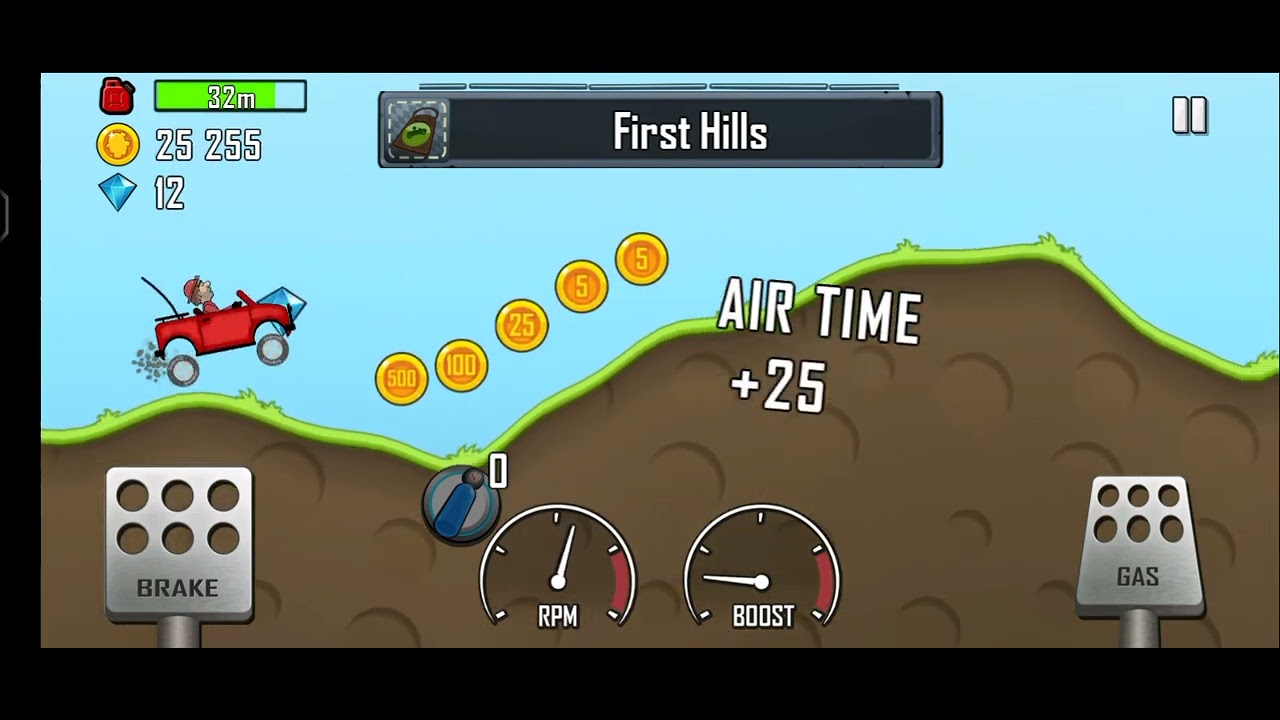 Hill climb car driving game on a unlevelled and rocky way| Hill climb ...
