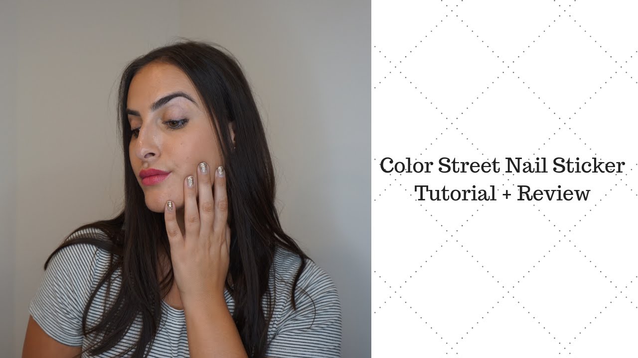 Color Street Nail Sticker Tutorial + Review - YouTube