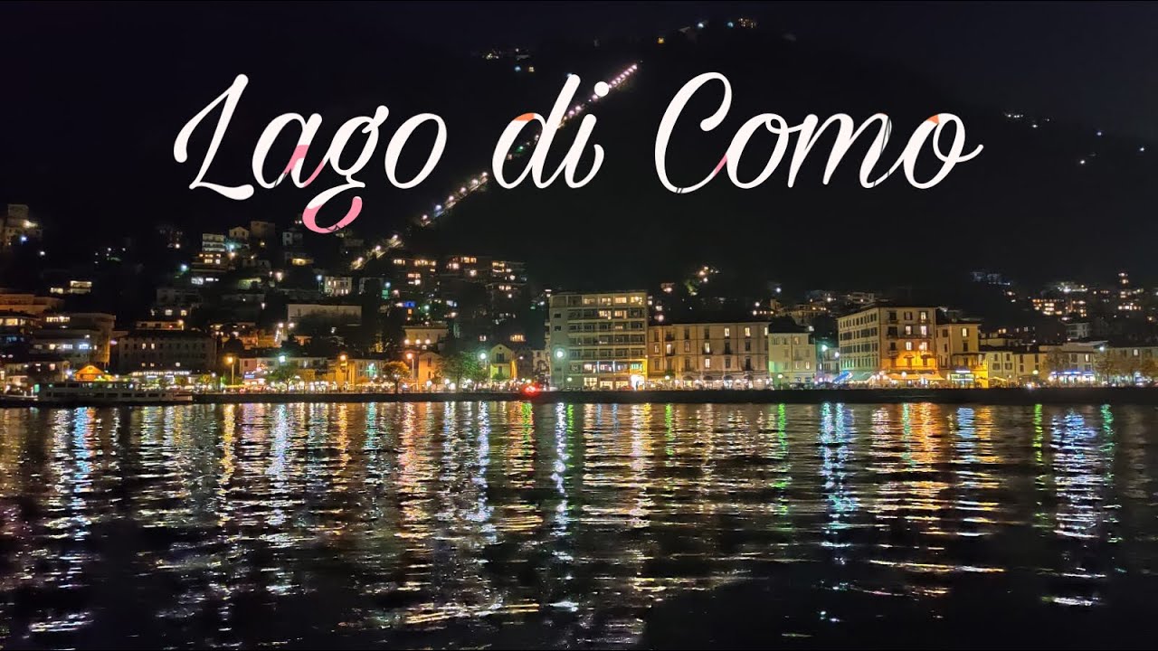 Como Lake night View. #Como#lake - YouTube