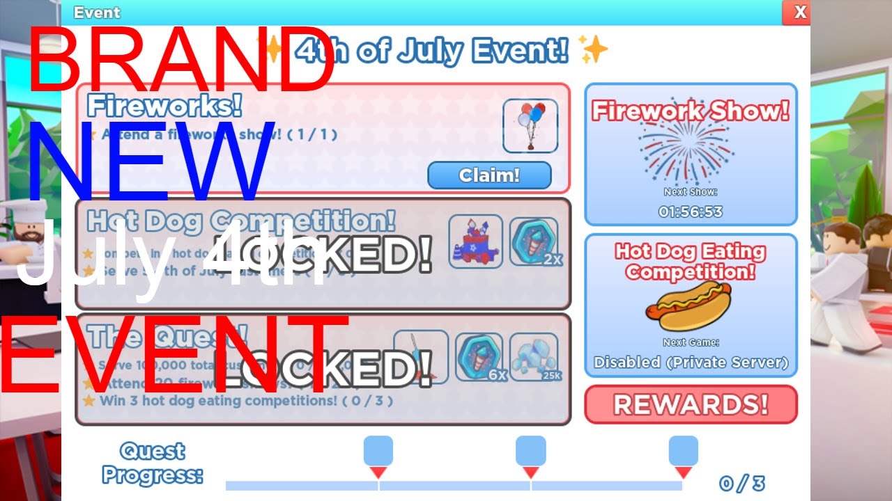 *NEW* 4th Of July EVENT! Roblox My Restaurant - YouTube