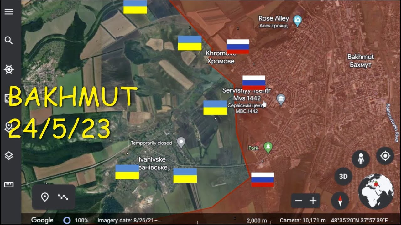 Battle of BAKHMUT (May 24):Every Day (Animated Map) | #ukraine #bakhmut ...
