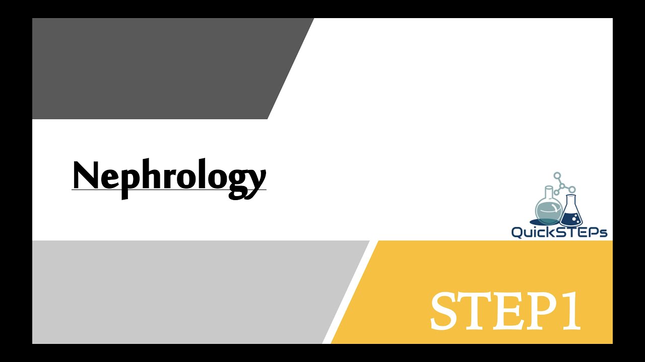 USMLE Step 1 Nephrology Questions [Part 1] | USMLE Step 1 Questions ...