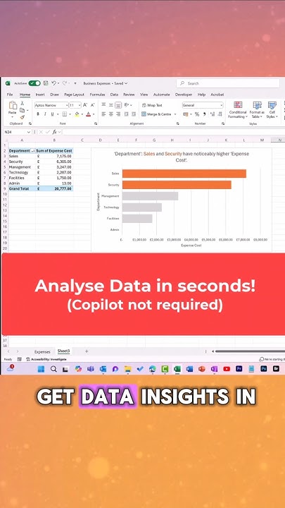 STOP Wasting Time in Excel! Analyse Data in Seconds Instead - YouTube
