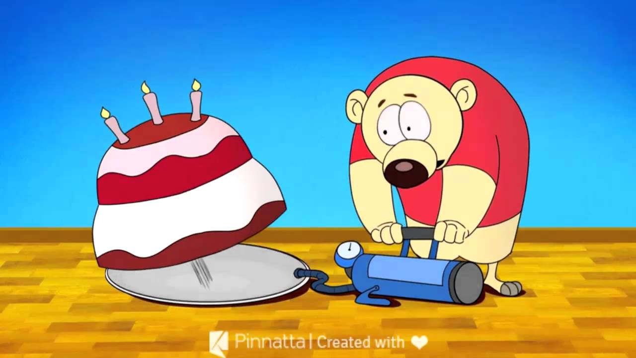 Exploding balloon birthday cake - YouTube