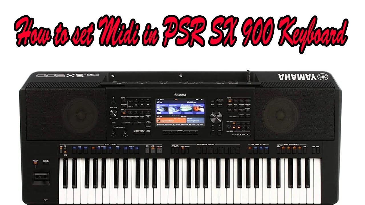 How to take midi settings in Yamaha psr sx 900 keyboard #psrsx900 #yamaha #keyboard #settings # ...