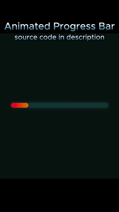 🚀 Animated Progress Bar with HTML & CSS! 🎯 #short #animated #progressbar #htmlcss #cssanimation ...