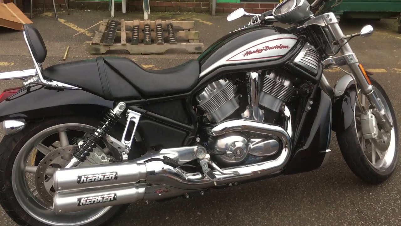 Harley Davidson Street rod exhaust Kerker slip on mufflers awesome ...