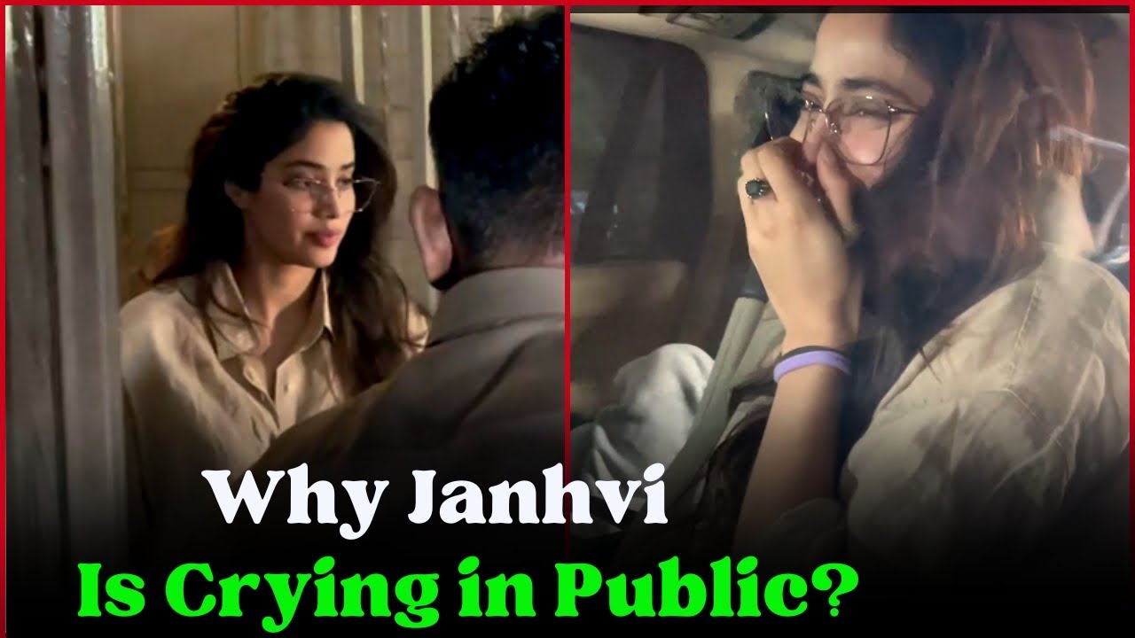 Janhvi kapoor Is Crying in Public? - YouTube