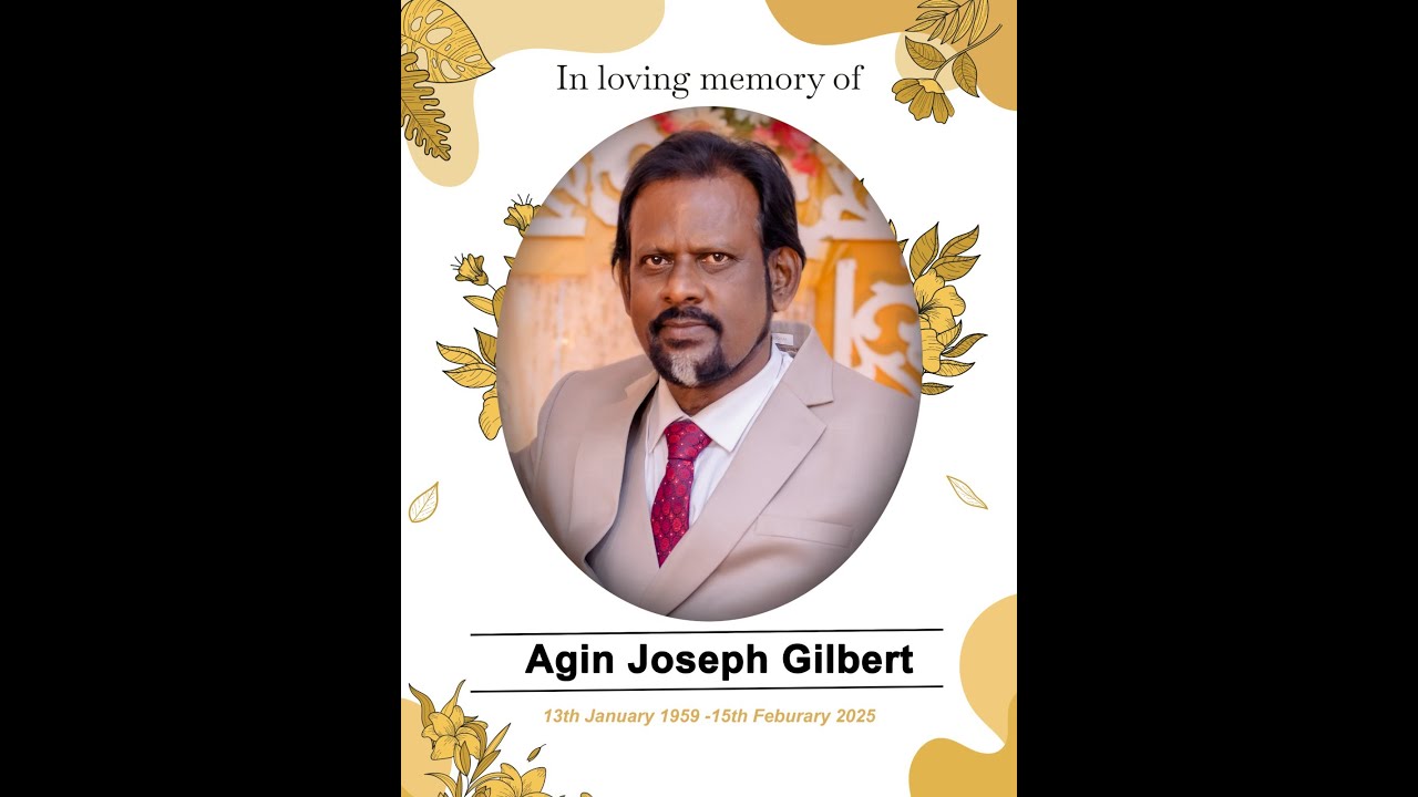 🔴🅻🅸🆅🅴 Funeral Holy Mass of Agin Joseph Gilbert @3:45PM - Mater Dolorosa ...