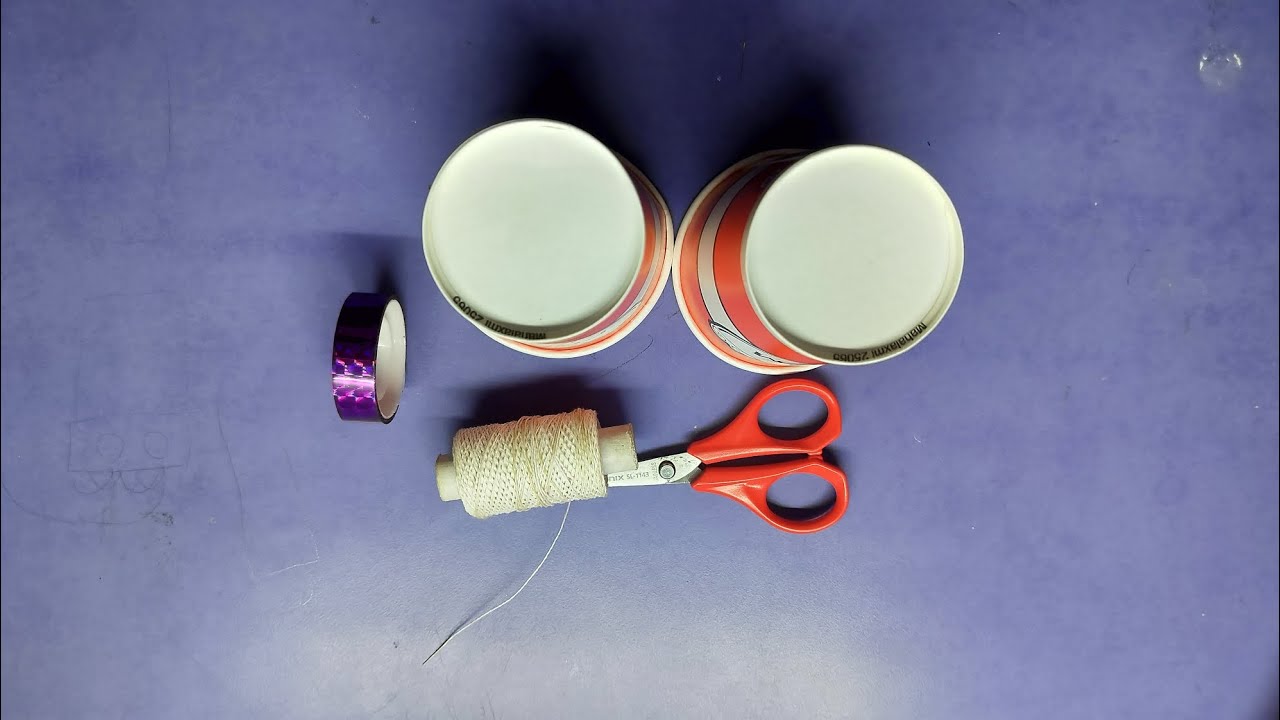 How to make a Easy paper cup telephone. #Craft . #inshot. #Vibeboarding ...