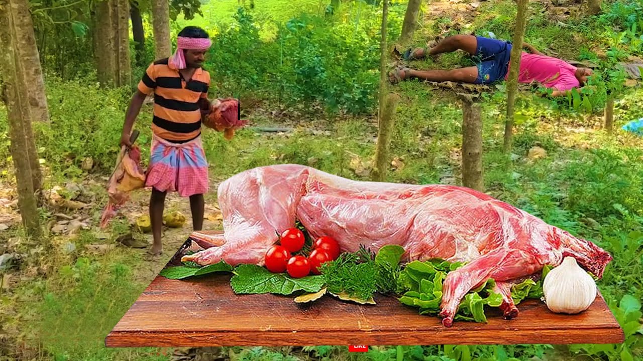 Primitive Technology AWESOME FUN BEEF Gravy Cooking and Eating ...