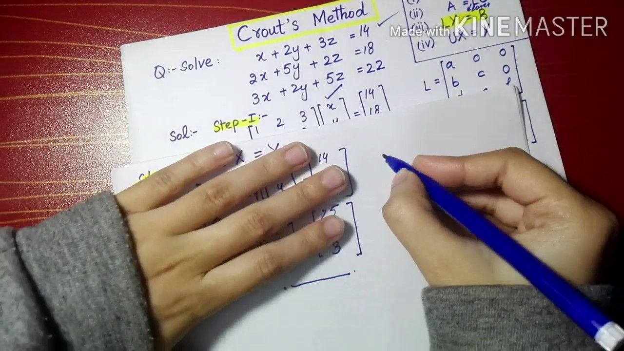 Crout s Method For Solving System Of 3 Linear Equations In Urdu Hindi crout-s-method-for-solving-system-of-3-linear-equations-in-urdu-hindi