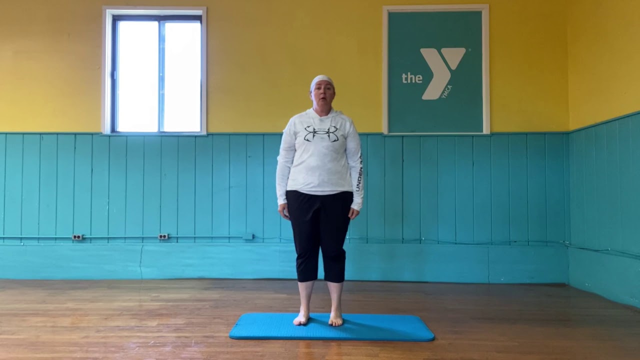 Flamingo and toe tap balance training - YouTube