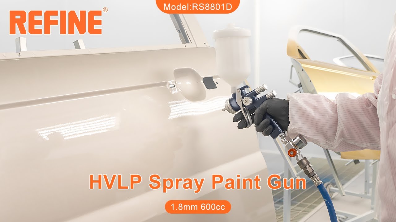 REFINE Air Spray Gun RS8801D, Professional Air Paint Gun with 1.8mm ...