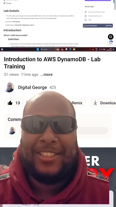 Introduction to AWS DynamoDB-Lab training #aws #cloudcomputing - YouTube