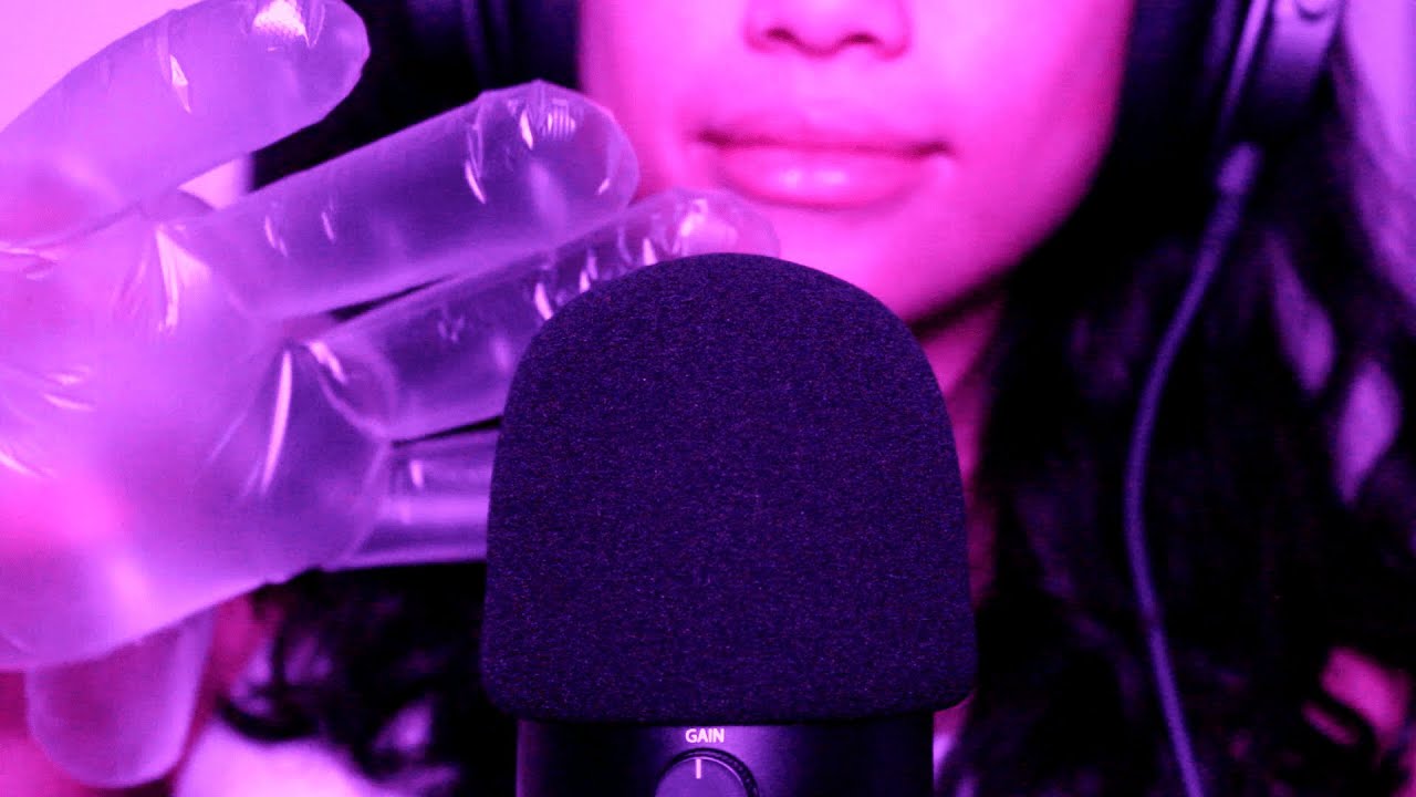 Blow-up Plastic Gloves ASMR w/ Squishy & Foam Beads! - YouTube