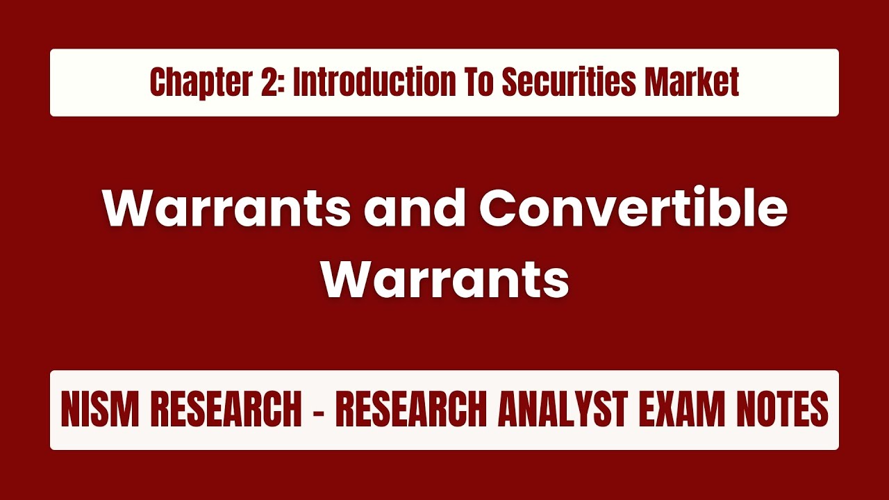 What Are Warrants And Convertible Warrants? - Introduction To ...