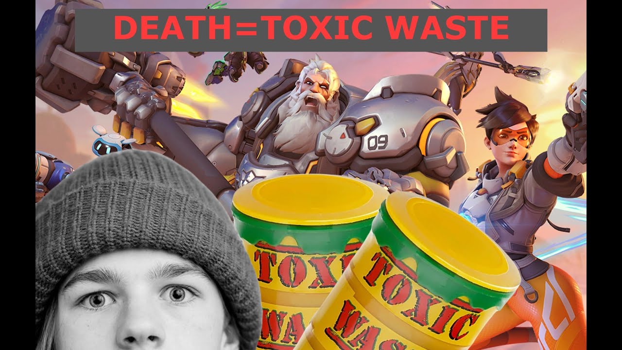 Eating Toxic Waste while getting Dunked by nerds in overwatch - YouTube