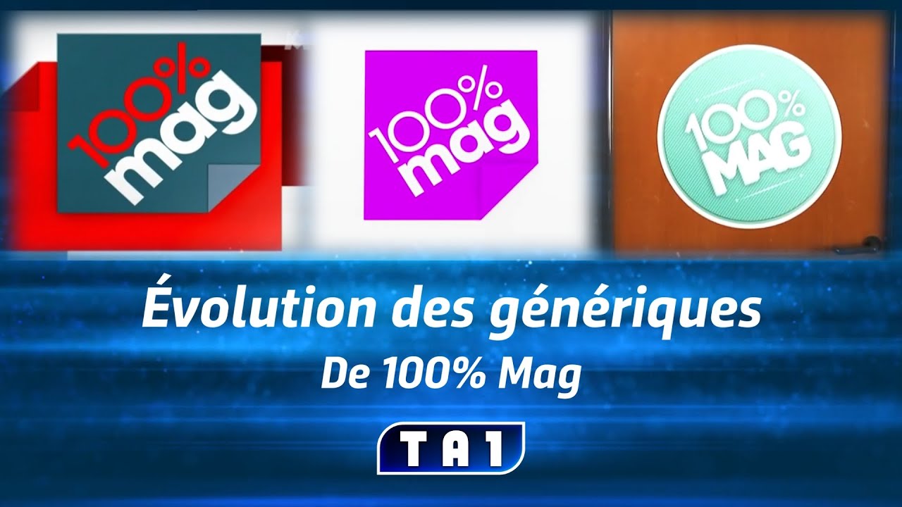 Évolution des génériques de 100% Mag - YouTube