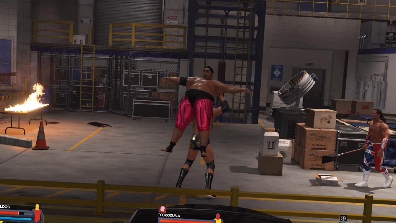 WWE 2K24 | The British Bulldog vs Razor Ramon vs Yokozuna | Backstage ...