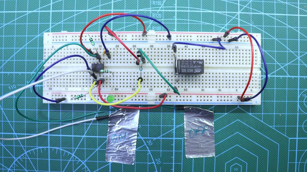 Touch switch without using ttp223 sensor | 555 project - YouTube