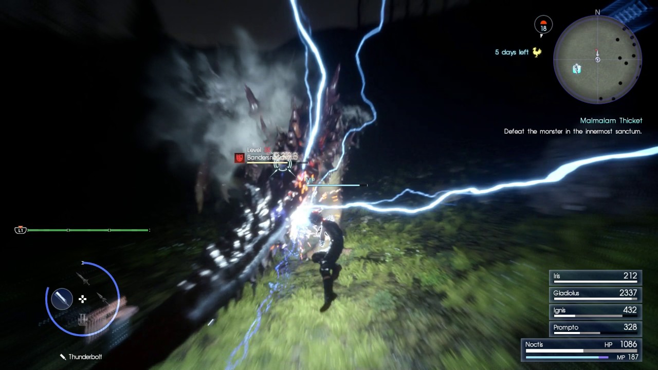 Final Fantasy XV - Malmalam Thicket Dungeon: Bandersnatch Inner Sanctum ...