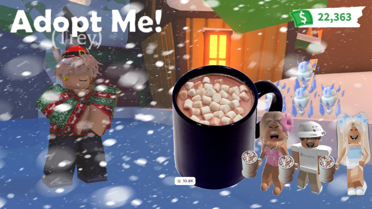 I bought a HOT COCOA STAND in ADOPT ME! ⛄ - YouTube