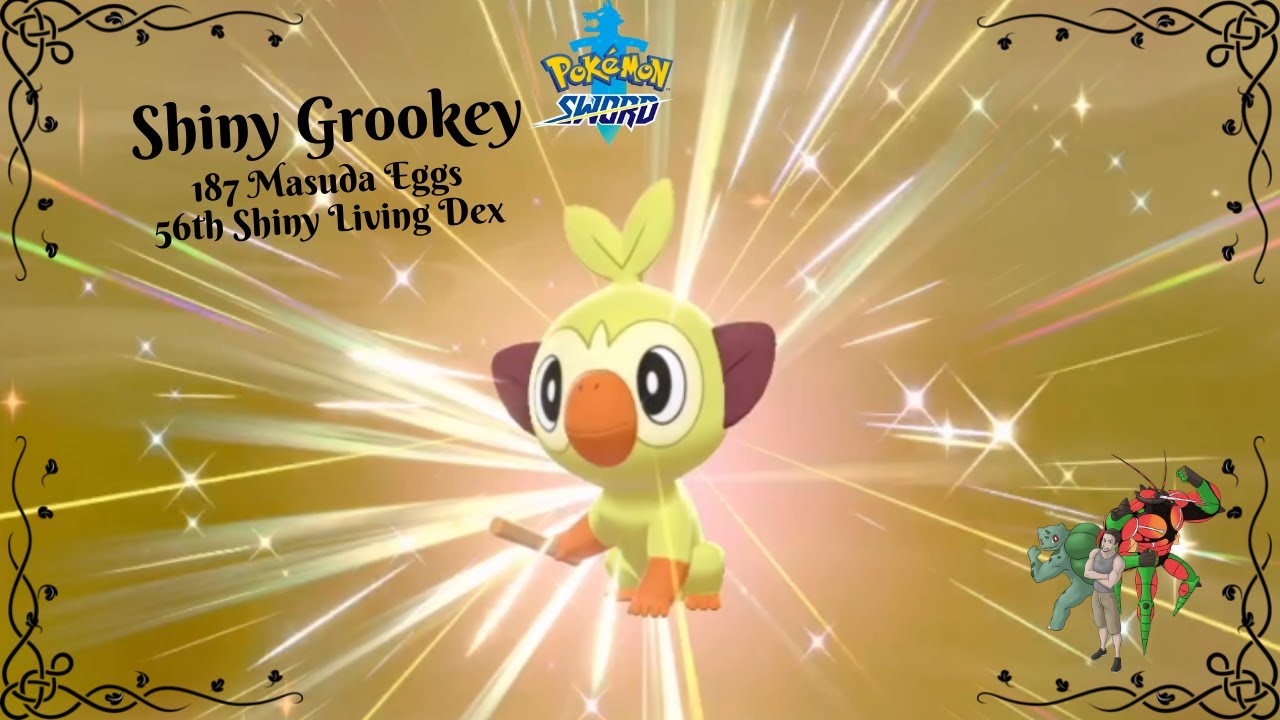 Shiny Grookey Reaction (120th Shiny on Stream)(56th Shiny living Dex ...